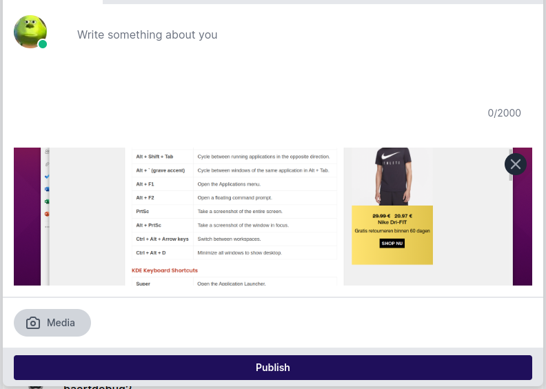 [Flow] Make it possible to create a post with only image and without text · Issue #419 ...