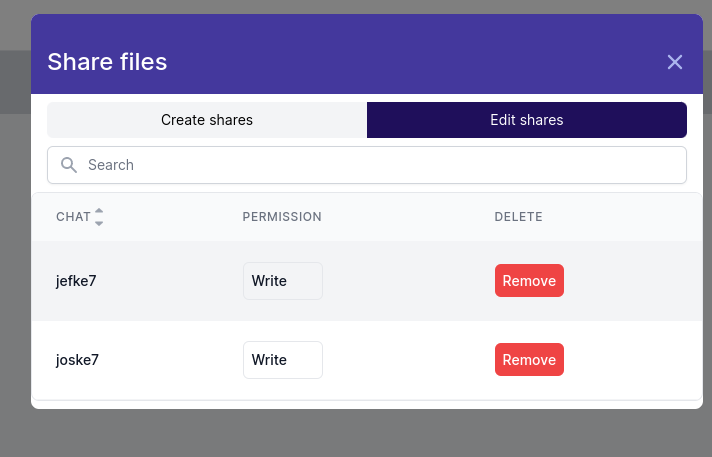[QUANTUM] Edit shares has wrong permissions · Issue #810 · threefoldtech/freeflow_twin_main · GitHub