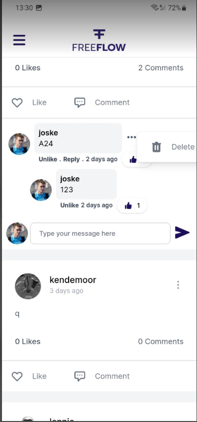 [MOBILE][DASHBOARD] Delete button for comments · Issue #988 · threefoldtech/freeflow_twin_main ...