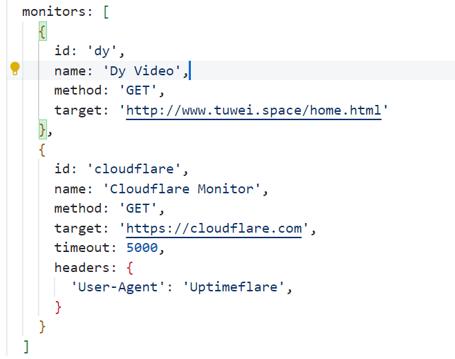 貌似不支持自己的网站，出现了报错 · Issue #1 · lyc8503/UptimeFlare · GitHub