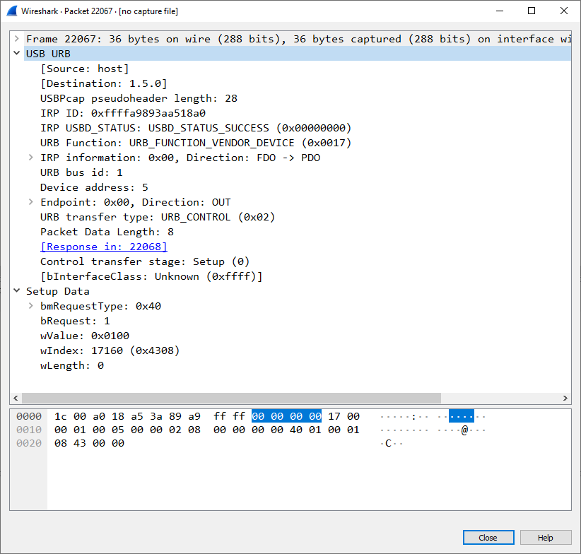 Urb vendor(Control transfer) request · Issue #248 · libusb/hidapi · GitHub