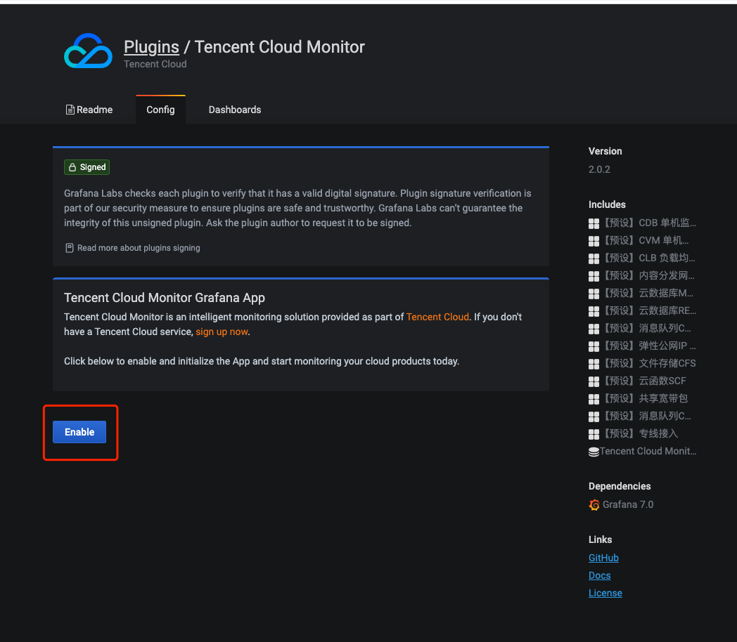 Tencentcloud Monitor App Plugin S Datasource Not Available In Grafana
