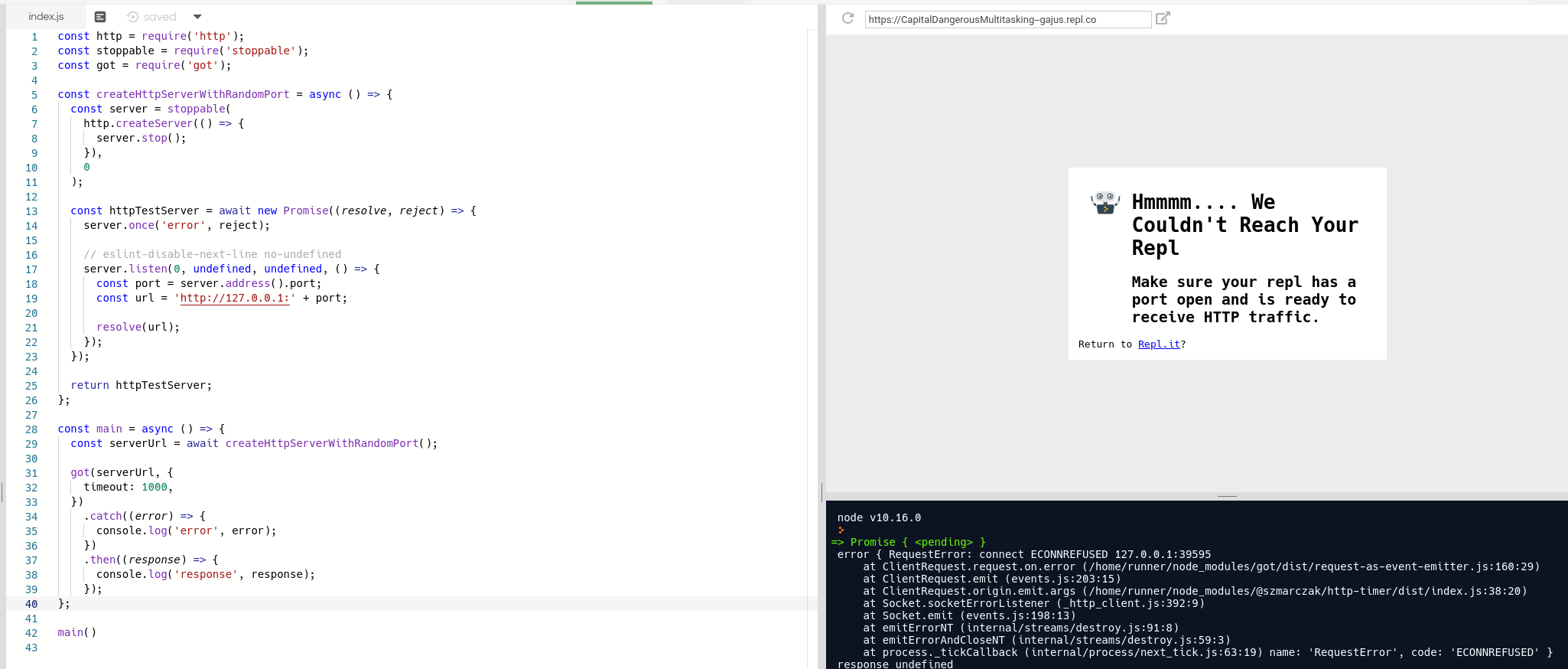 Promise never resolved/ rejected if connection is accepted but socket is terminated · Issue #907 ...