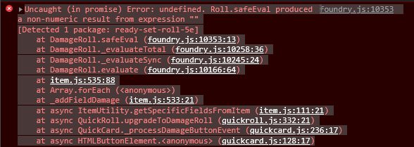 [BUG] · Issue #233 · MangoFVTT/fvtt-ready-set-roll-5e · GitHub