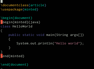 Java environment highlighting with minted · Issue #1537 · lervag/vimtex · GitHub