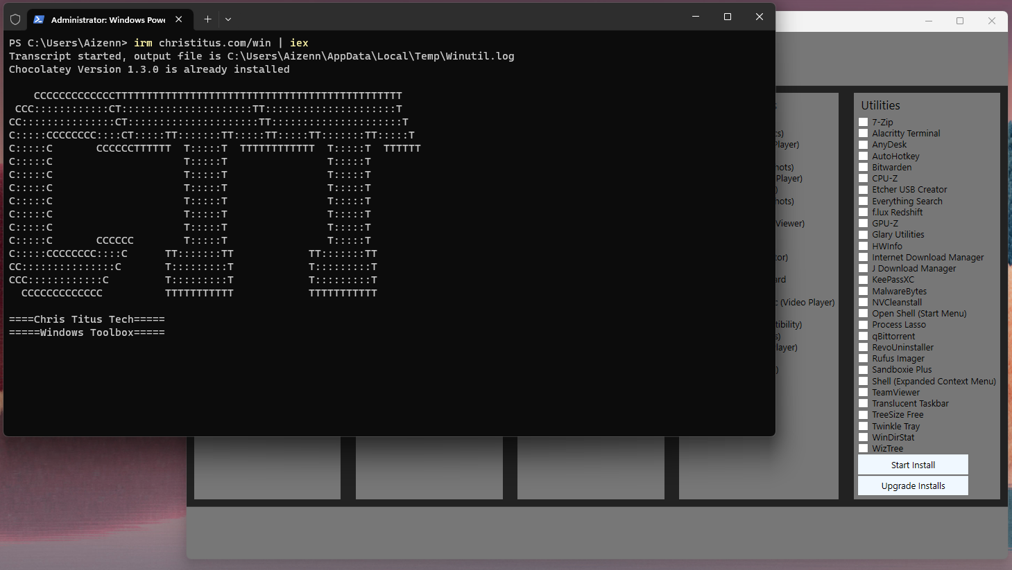 'iwr' is not recognized as an internal or external command, operable ...