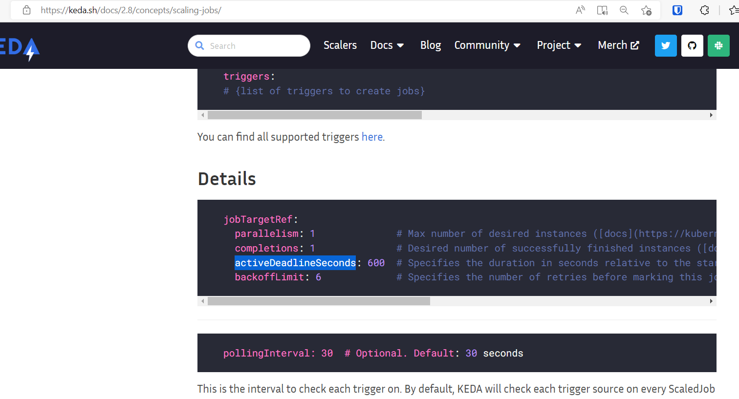 Allow jobs to last indefinitely (activeDeadlineSeconds) · Issue #3836 · kedacore/keda · GitHub