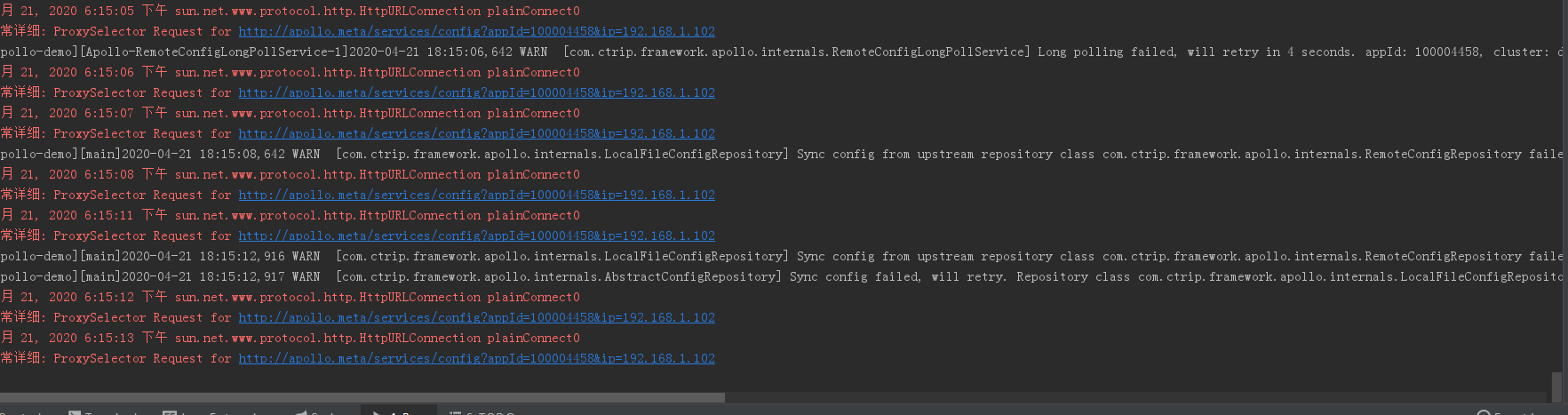 Spring Boot Demo 跑不起来。 · Issue 3031 · Apolloconfig Apollo · Github