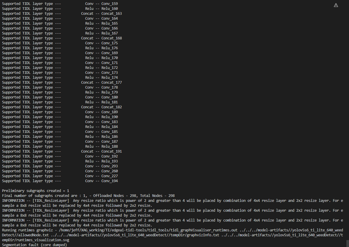 yolov5s compiled by TIDL fault · Issue #37 · TexasInstruments/edgeai-yolov5 · GitHub
