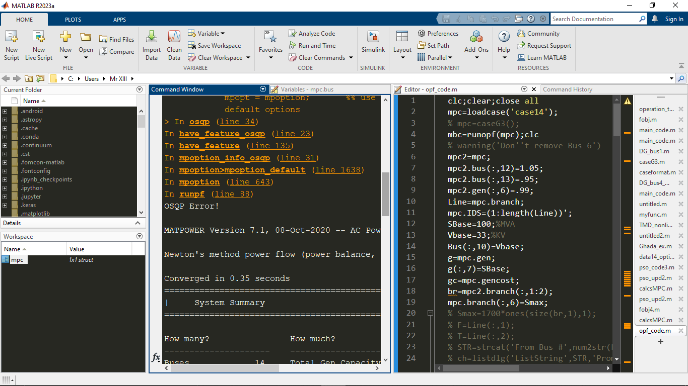 what is OSQP · Issue #194 · MATPOWER/matpower · GitHub