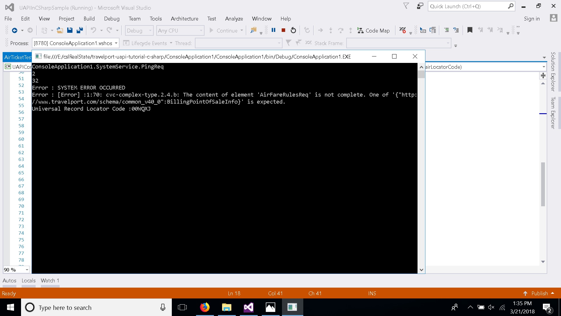 Message Error: Uncaught Service Exception cause:com.cendant.tds.soa.framework.ServiceException ...