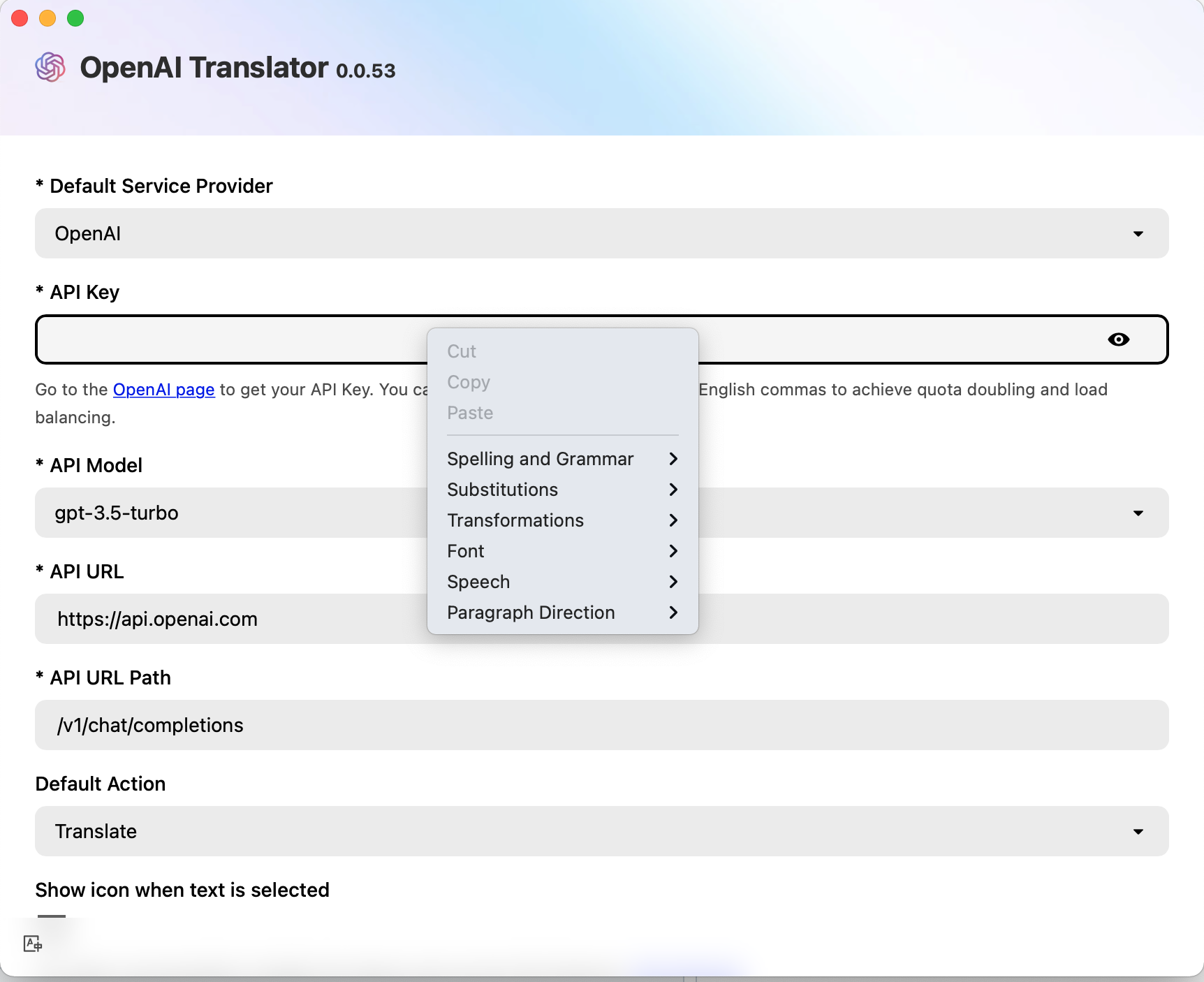 [Bug] 0.0.50版本无法在输入框输入(MacOS 11.7.8) · Issue #768 · openai-translator/openai-translator · GitHub