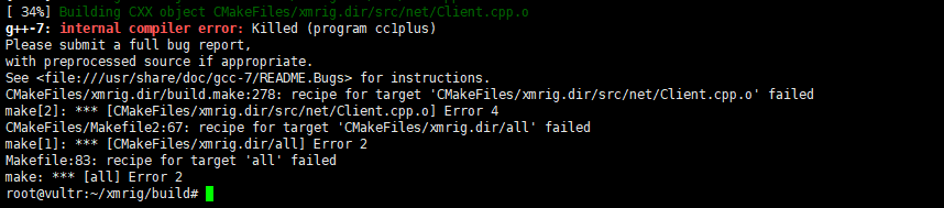 Ubuntu make error · Issue #593 · xmrig/xmrig · GitHub