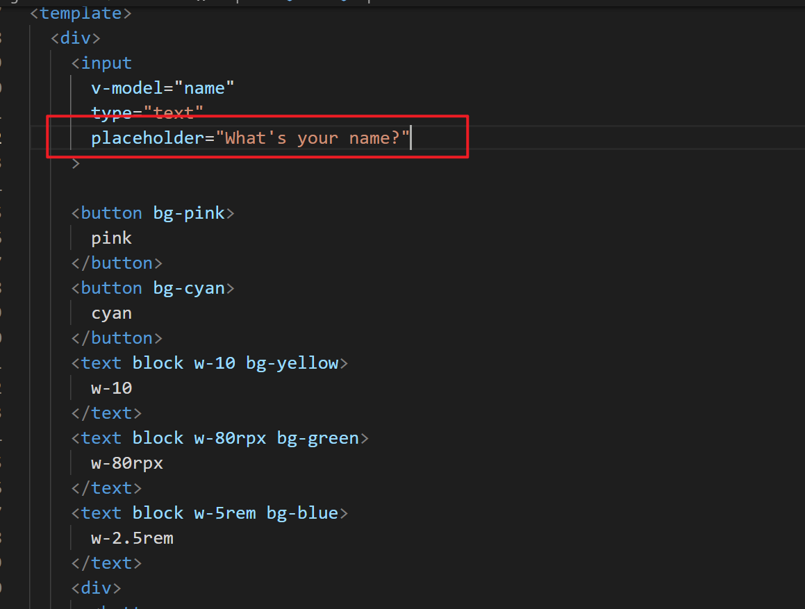 input 组件 `placeholder` 导致后续 class 解析失败 · Issue #81 · MellowCo/unocss-preset-weapp · GitHub