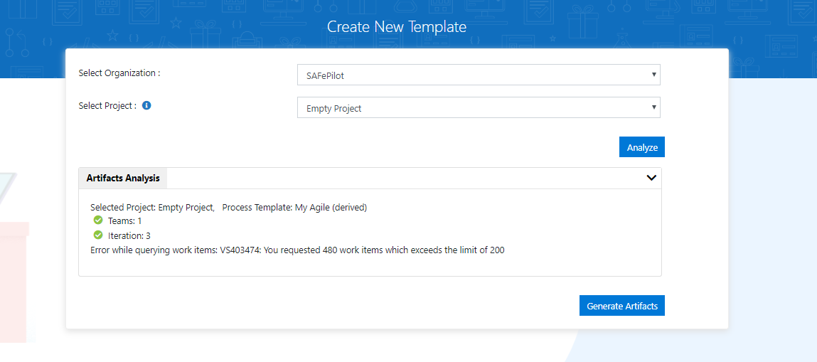 Unable to create new template Error while querying work items: VS403474 · Issue #186 · microsoft ...