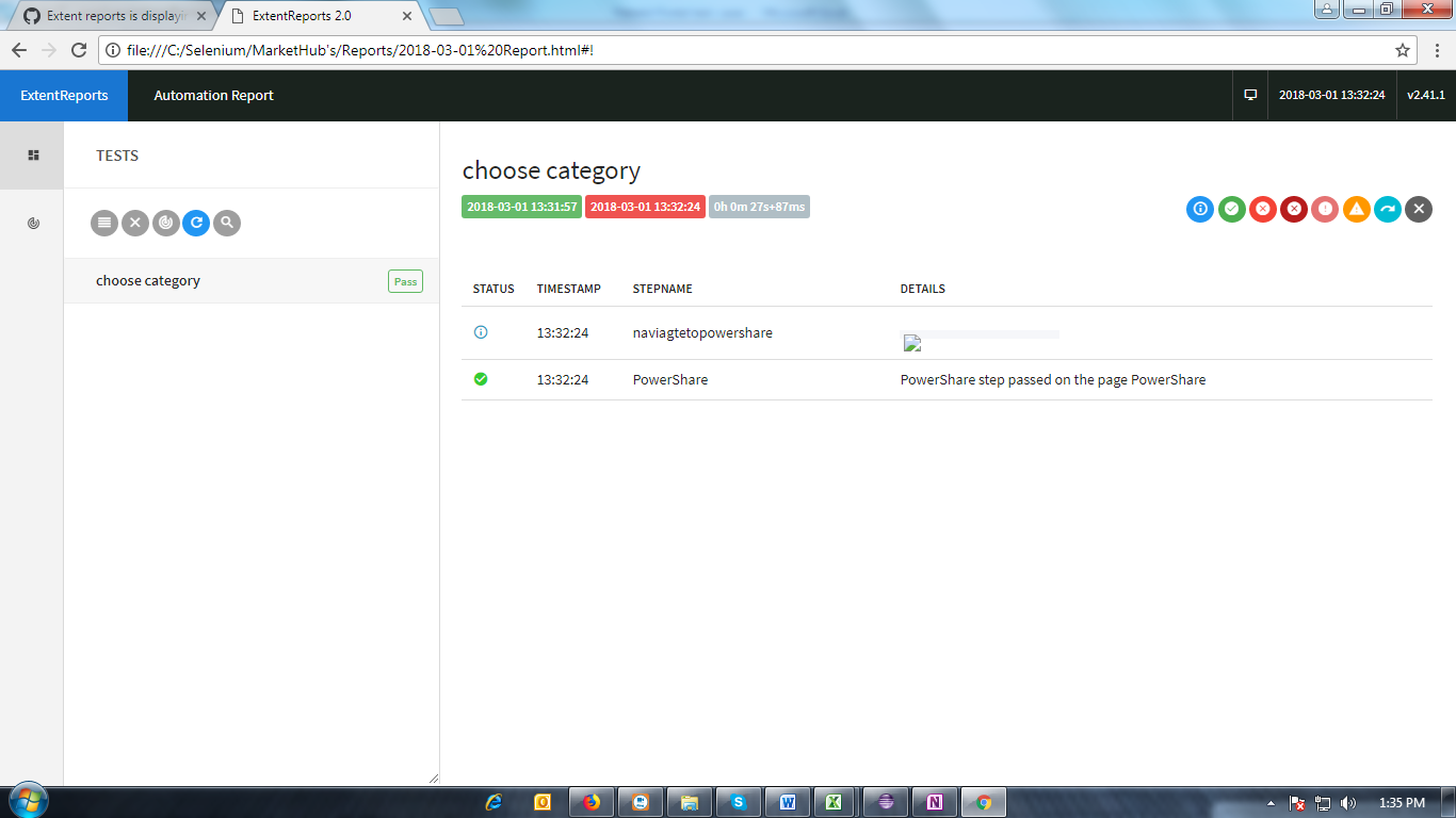 Extent Reports Is Displaying The Total Tests Count As 1 · Issue 1033 · Anshooarora 1288