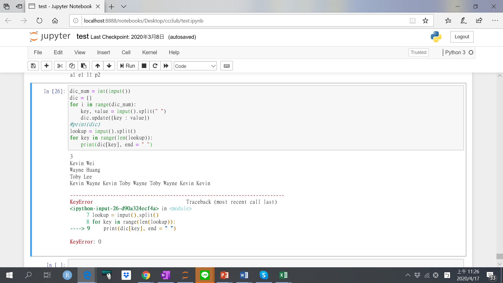 [Homework 3] 神奇翻譯機 · Issue #301 · coding-coworking-club/python-2020-spring · GitHub