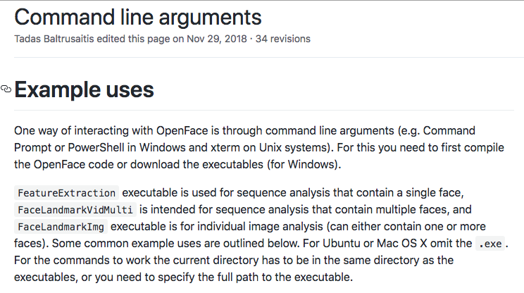 Some questions of running OpenFace on macbook · Issue #664 · TadasBaltrusaitis/OpenFace · GitHub