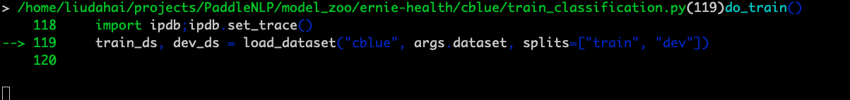 [Question]: 为什么在训练的脚本里面pdb打断点停不下来啊 · Issue #4641 · PaddlePaddle/PaddleNLP · GitHub