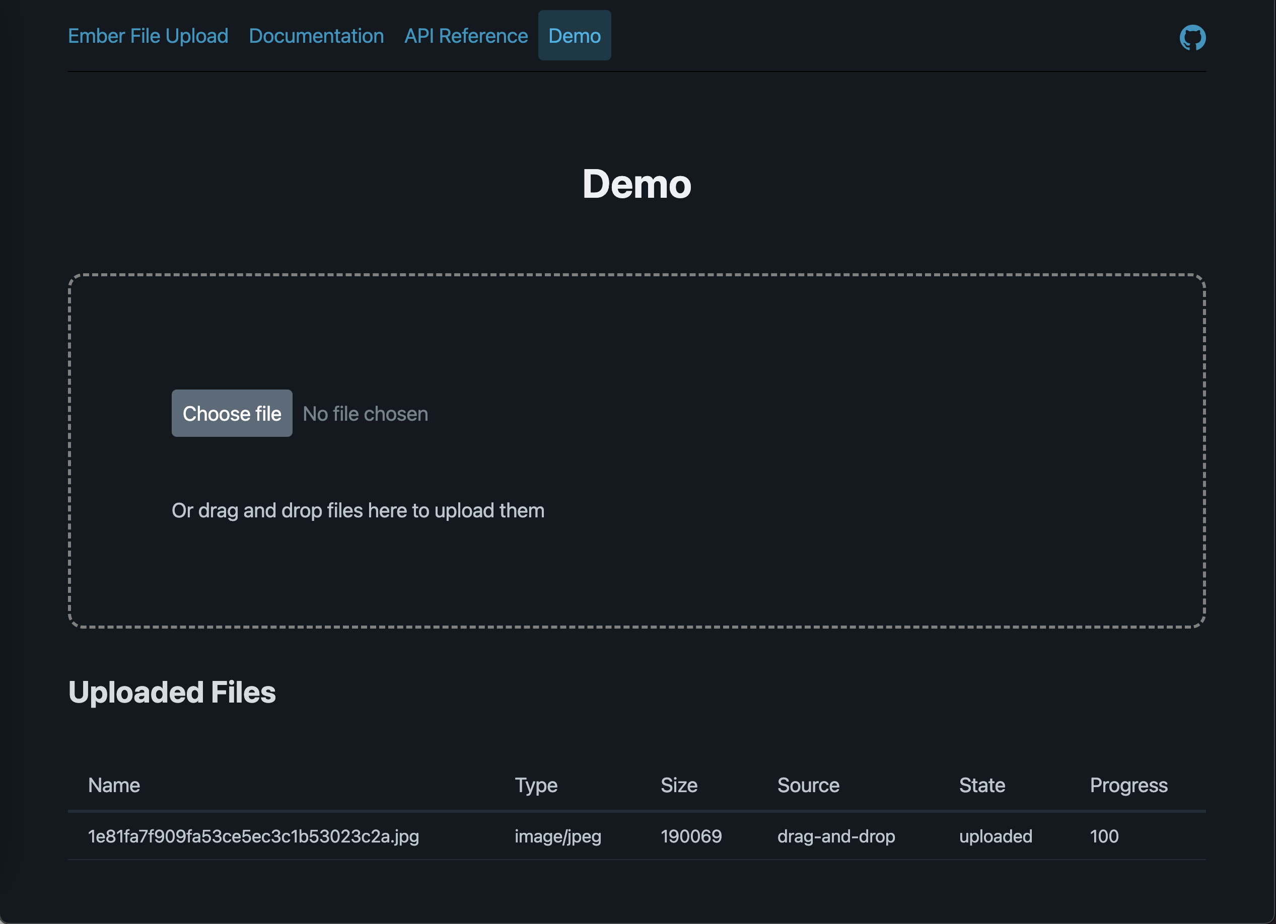 Demo page for documentation site by gilest · Pull Request #860 · adopted-ember-addons/ember-file ...