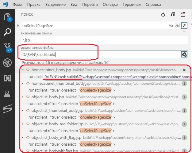 The exclude files field does not work in the search · Issue #66382 ...