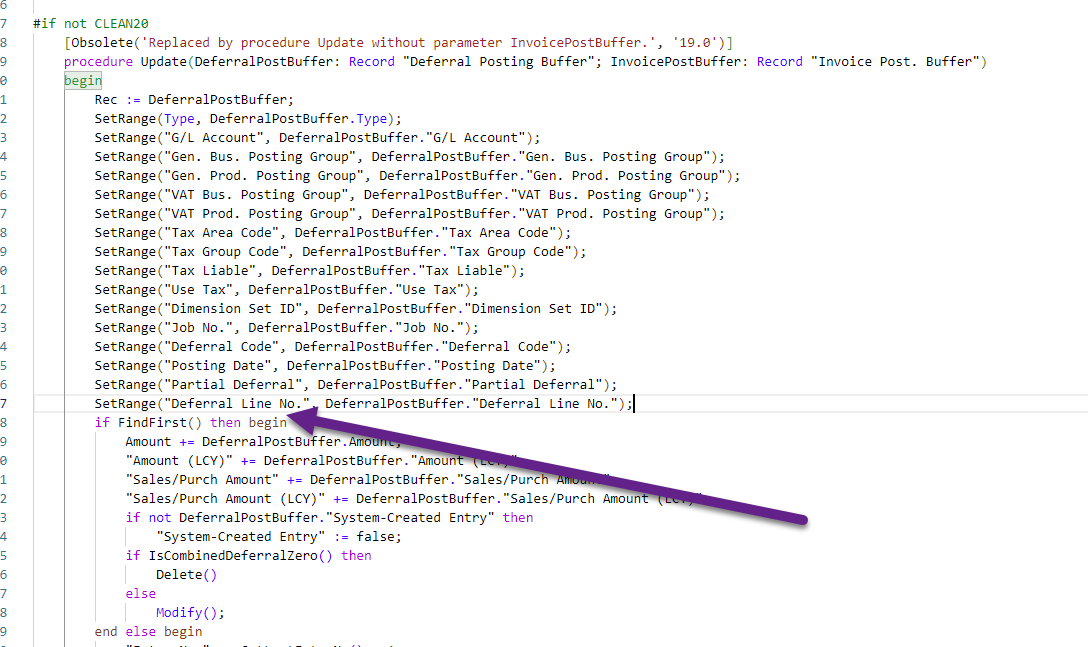 Table 1706 "Deferral Posting Buffer" - new event in the (obsolete) procedure 'Update' · Issue ...