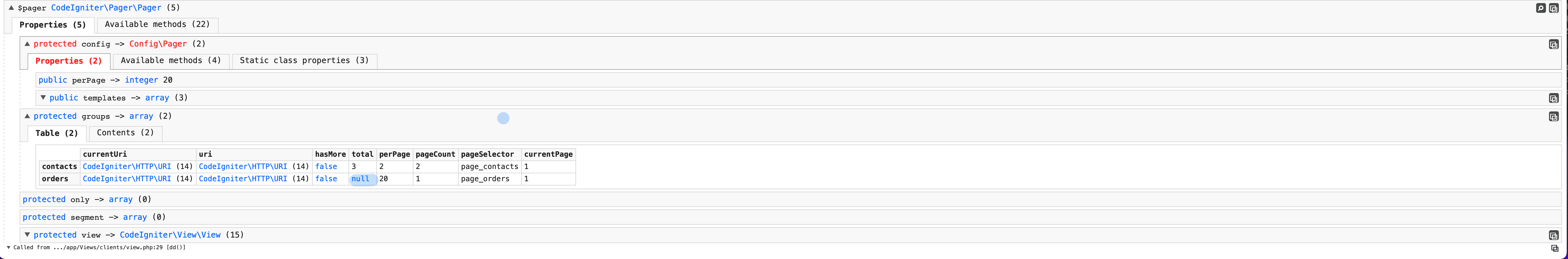 Bug: Can't use multiple pagers on the same view · Issue #6204 · codeigniter4/CodeIgniter4 · GitHub