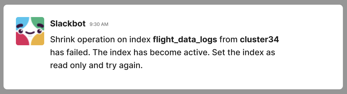 Rfc Notification On Index Operation Statuses · Issue 687 · Opensearch Projectindex