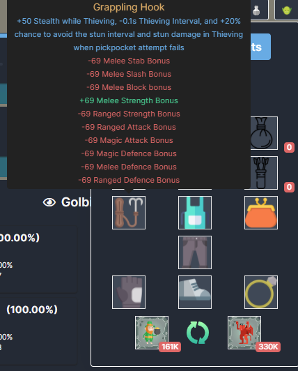 Bug Missing Theiving Quick Equip Items · Issue 2838 · Melvoridle · Github
