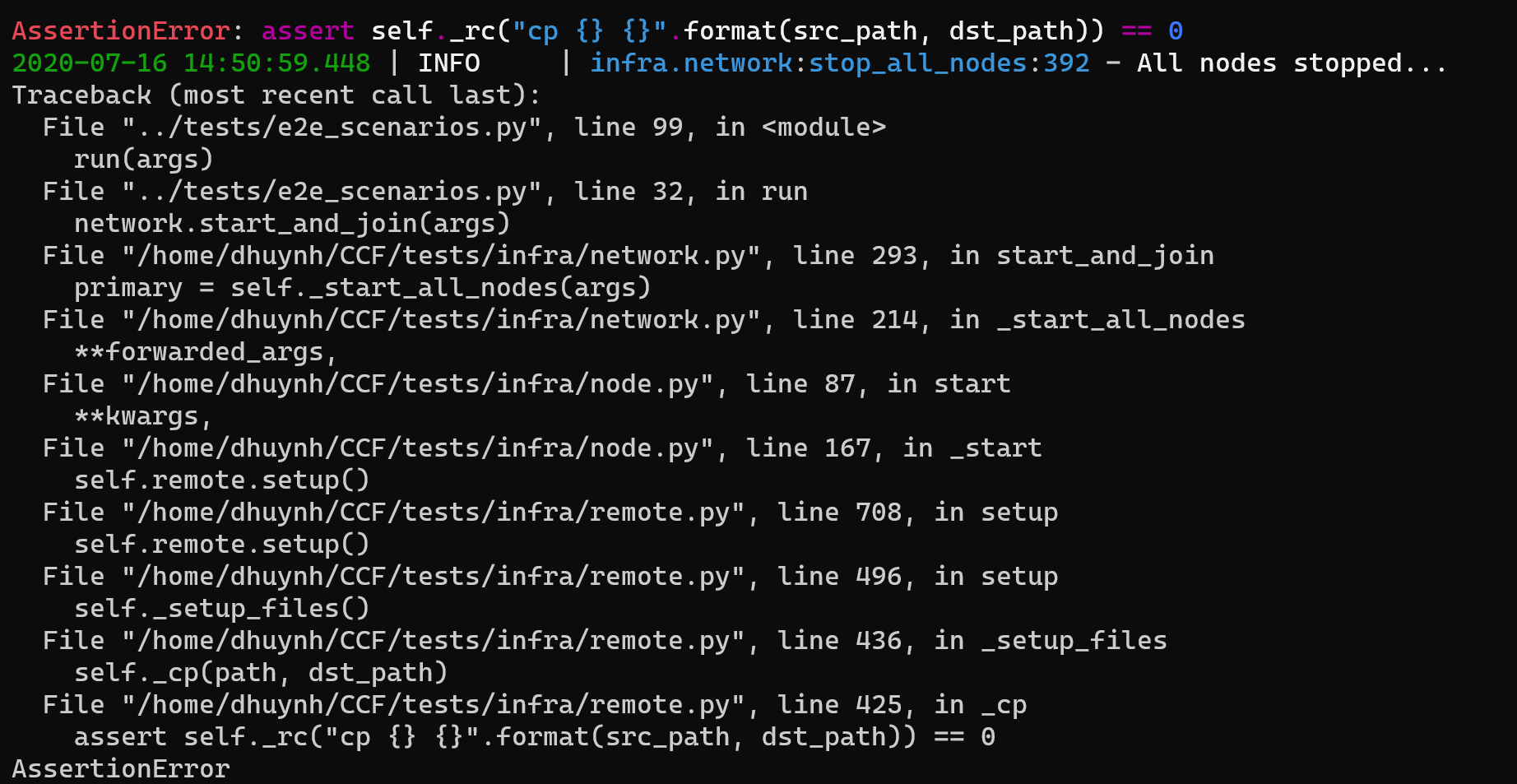 Unclear commands for the test network and non working end to end demo ...