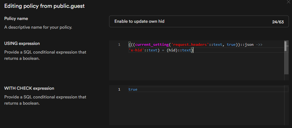 UPDATE RLS with custom header not work · Issue #4797 · supabase ...