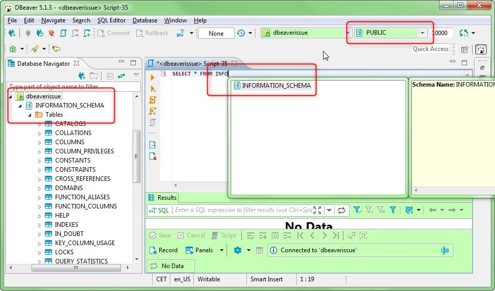 H2 schemas are not recognized anymore · Issue #4137 · dbeaver/dbeaver ...