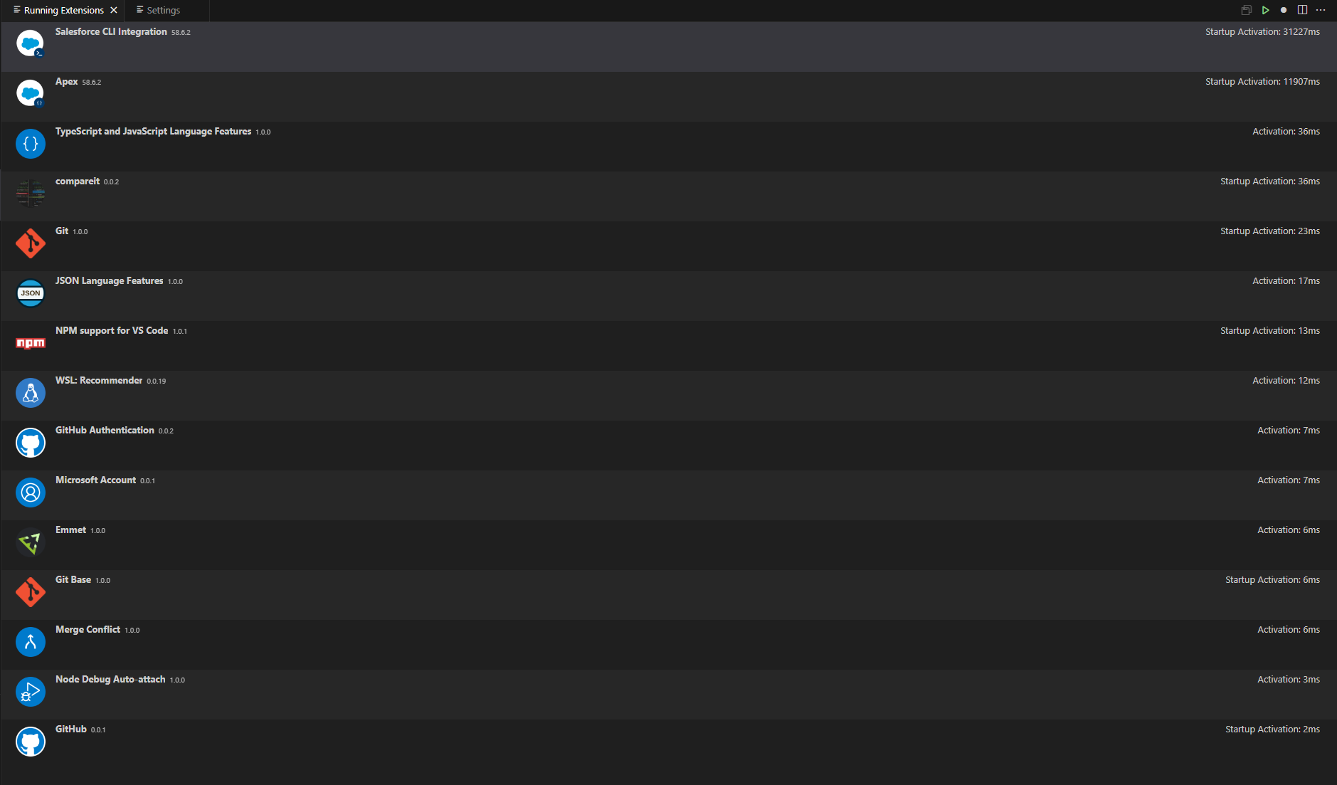 Takes long time to activate (> 5 mins) · Issue #4955 · forcedotcom/salesforcedx-vscode · GitHub