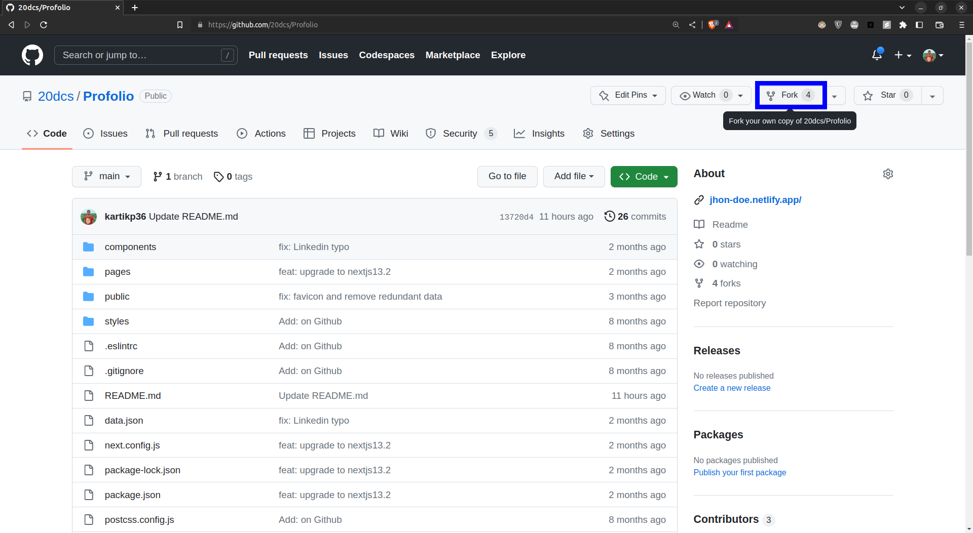 GitHub - 20dcs/profoliomaker-frontend