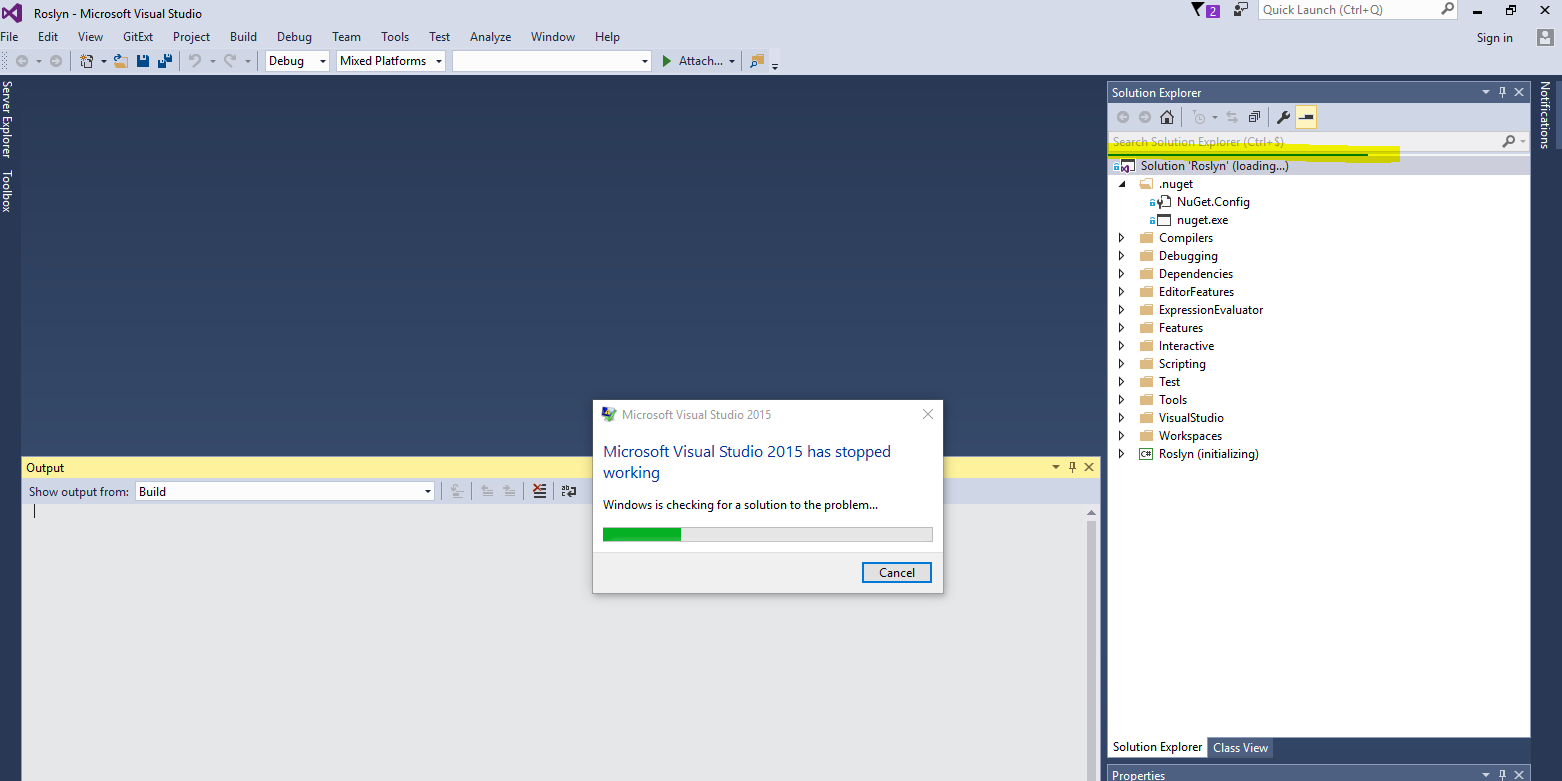 Roslyn.sln does not build · Issue #21873 · dotnet/roslyn · GitHub