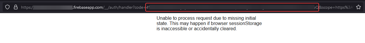 Unable to process request due to missing initial state. This may happen ...