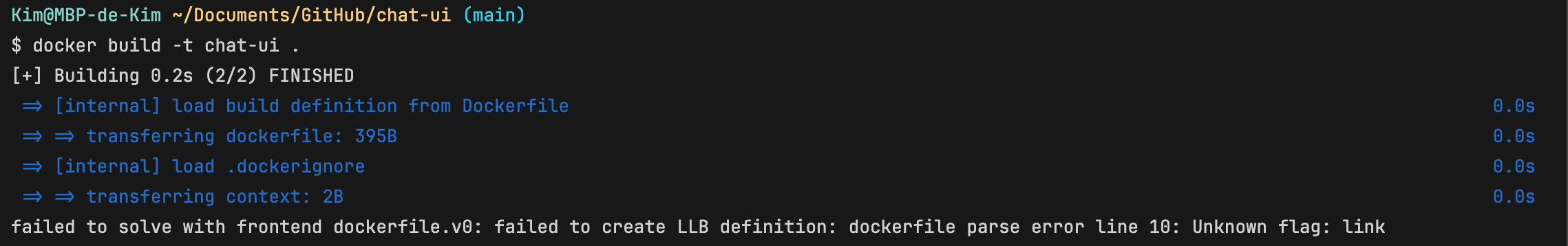 Unknown Flag In Dockerfile · Issue 231 · Huggingface Chat Ui · Github