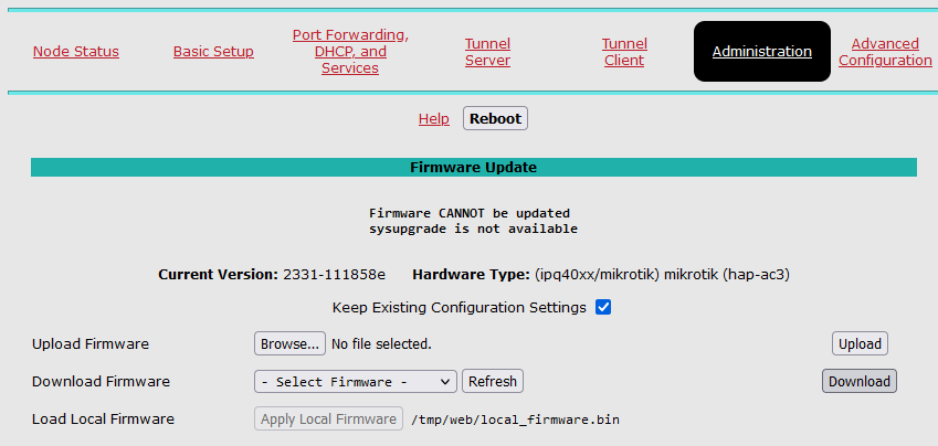 NB 2339 on hAPac3 upgrade file not recognized · Issue #721 · aredn/aredn · GitHub