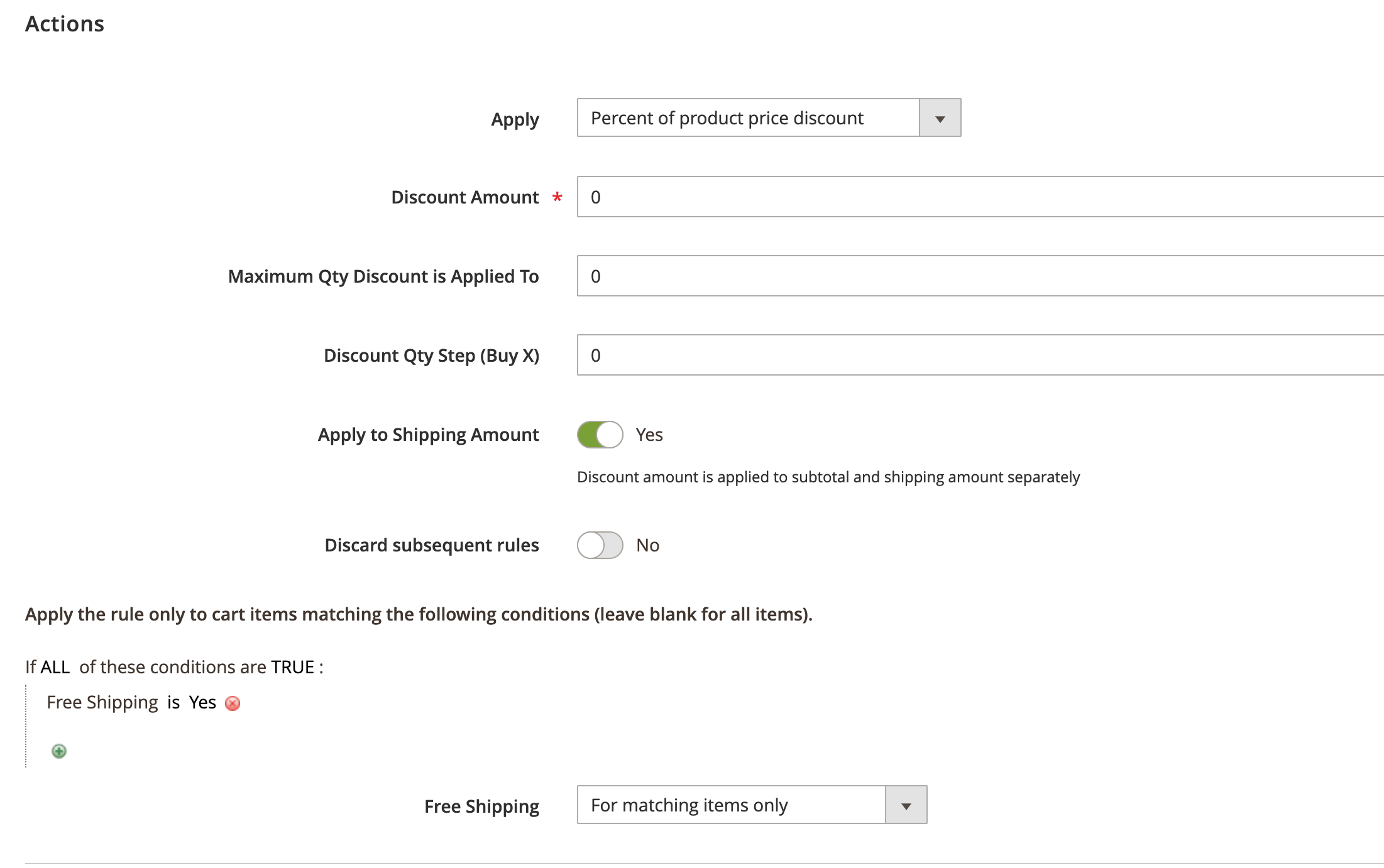 Free Shipping Cart Price Rule Issue Magento 2.3.x · Issue #21637 · magento/magento2 · GitHub
