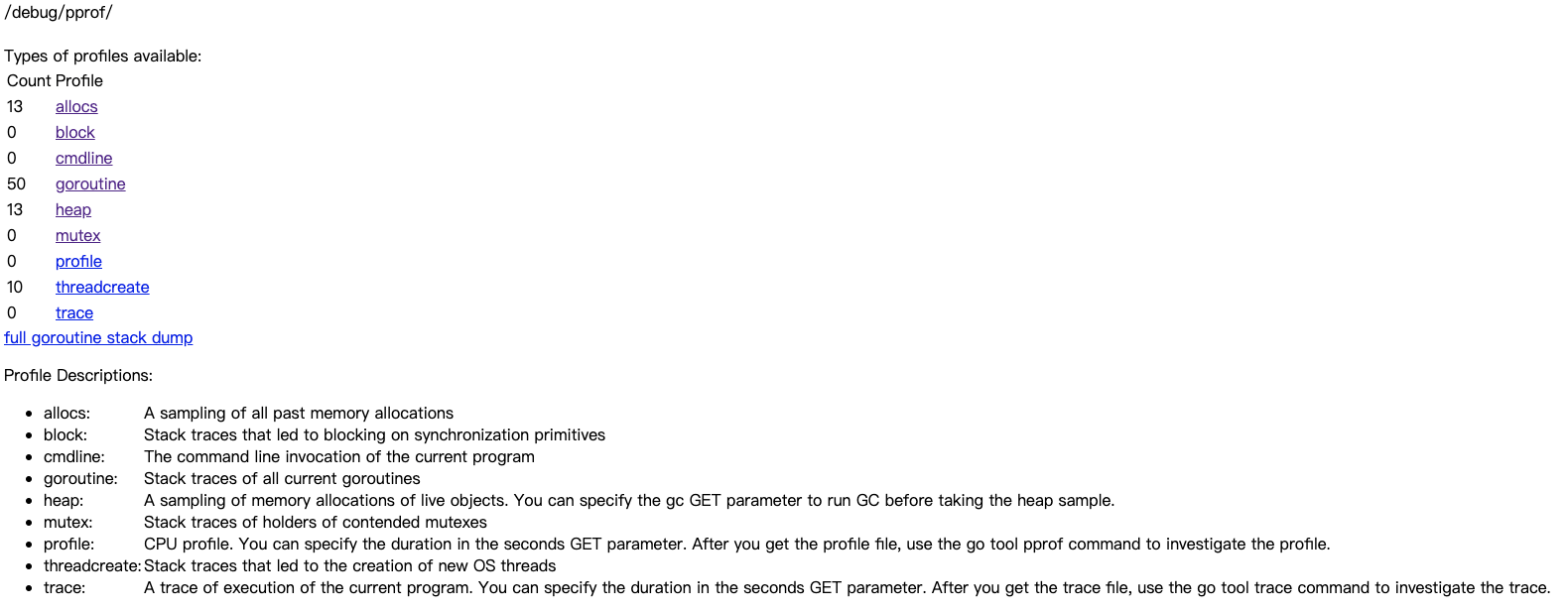 support pprof web server · Issue #690 · actiontech/dtle · GitHub