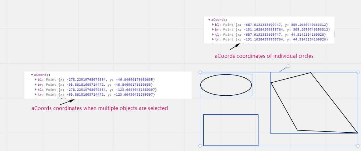 The Acoords Of A Single Object Is Not Correct When Selecting Multiple Objects · Issue 7490