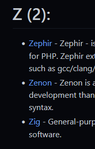 Z seems to be undercounted · Issue #315 · ChessMax/awesome-programming-languages · GitHub