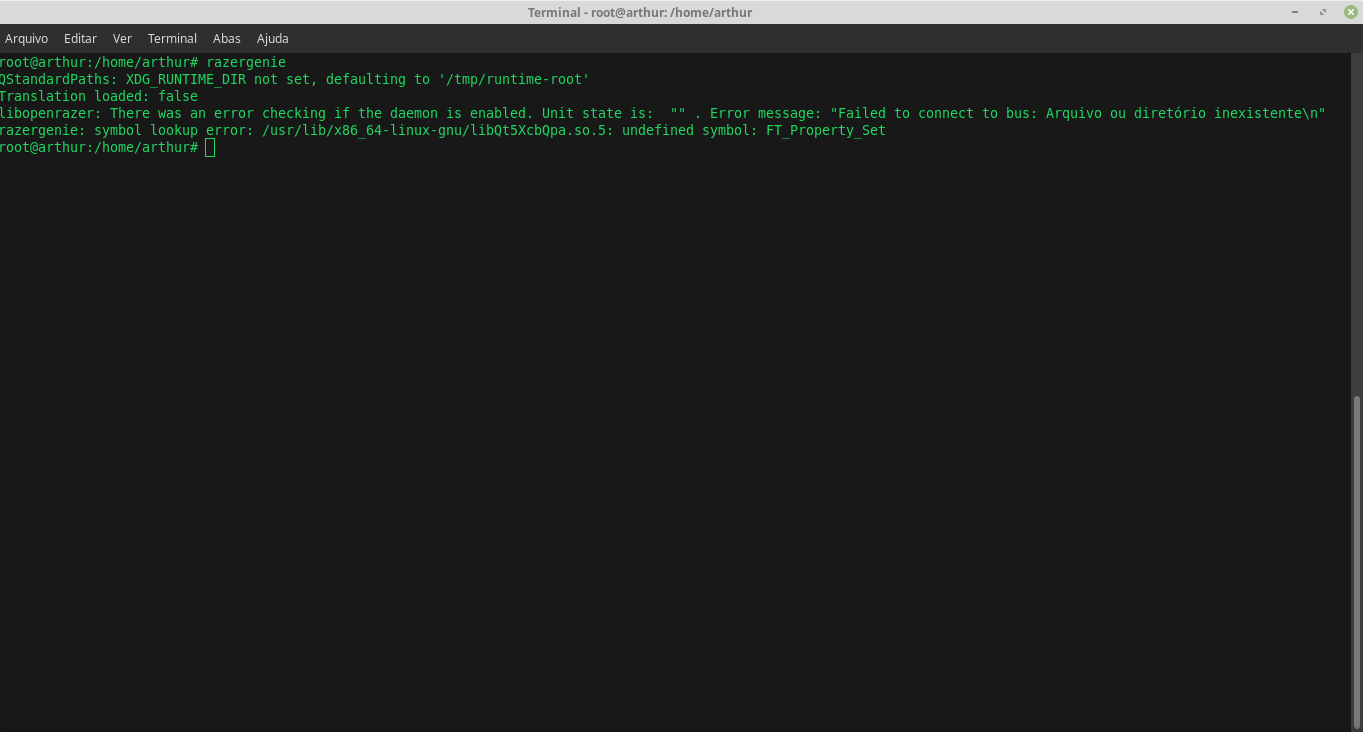 Symbol lookup error when i try to open razergenie with terminal [BUG] · Issue #34 · z3ntu ...