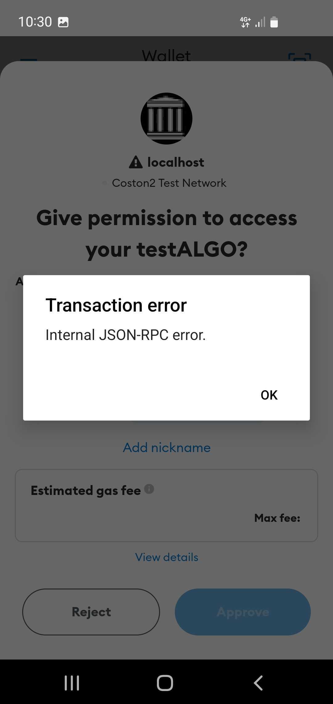 [Bug]: MM mobile (iOS) IERC20 approve always fail · Issue #5427 · MetaMask/metamask-mobile · GitHub
