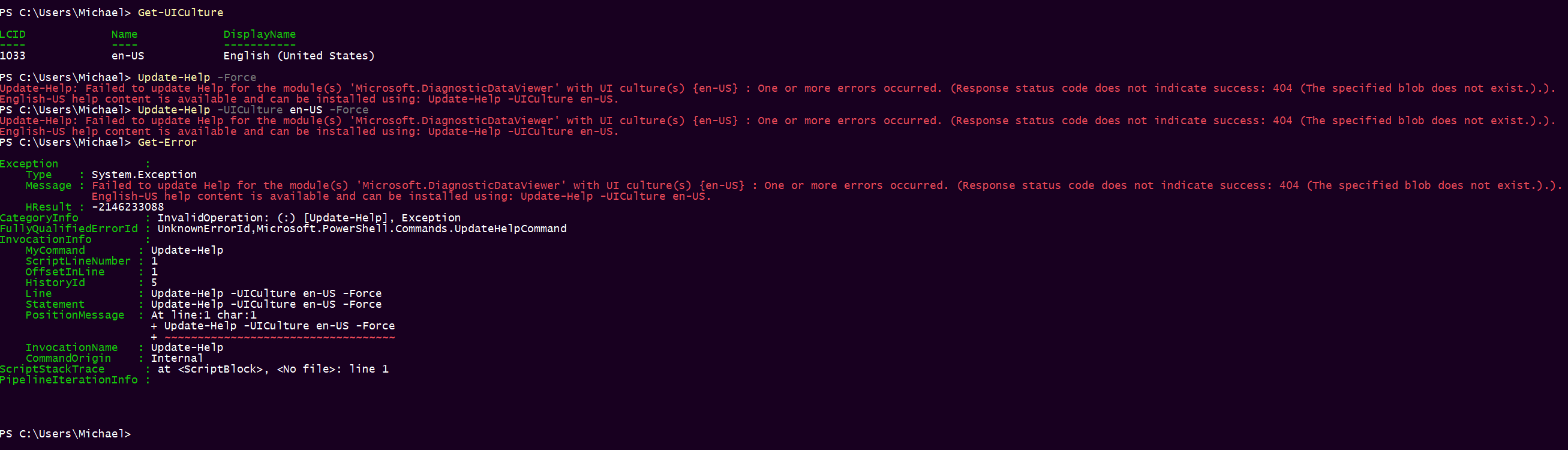 Update Help Fails On Windows 10020206 · Issue 13591 · Powershellpowershell · Github
