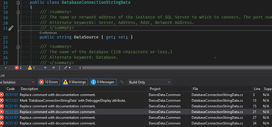 RCS1181 (Replace comment with documentation comment) gives false positive · Issue #541 · dotnet ...