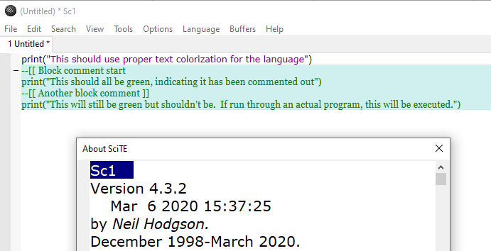 Bug Lua Language Stylization Of Block Comments · Issue 8087 · Notepad Plus Plusnotepad Plus