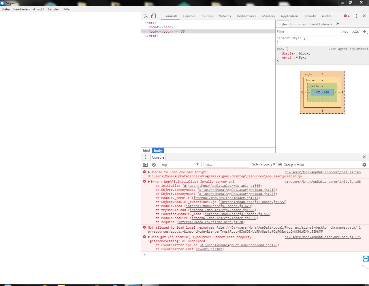 No Qr Code After Installation · Issue 3014 · Signalapp Signal Desktop · Github