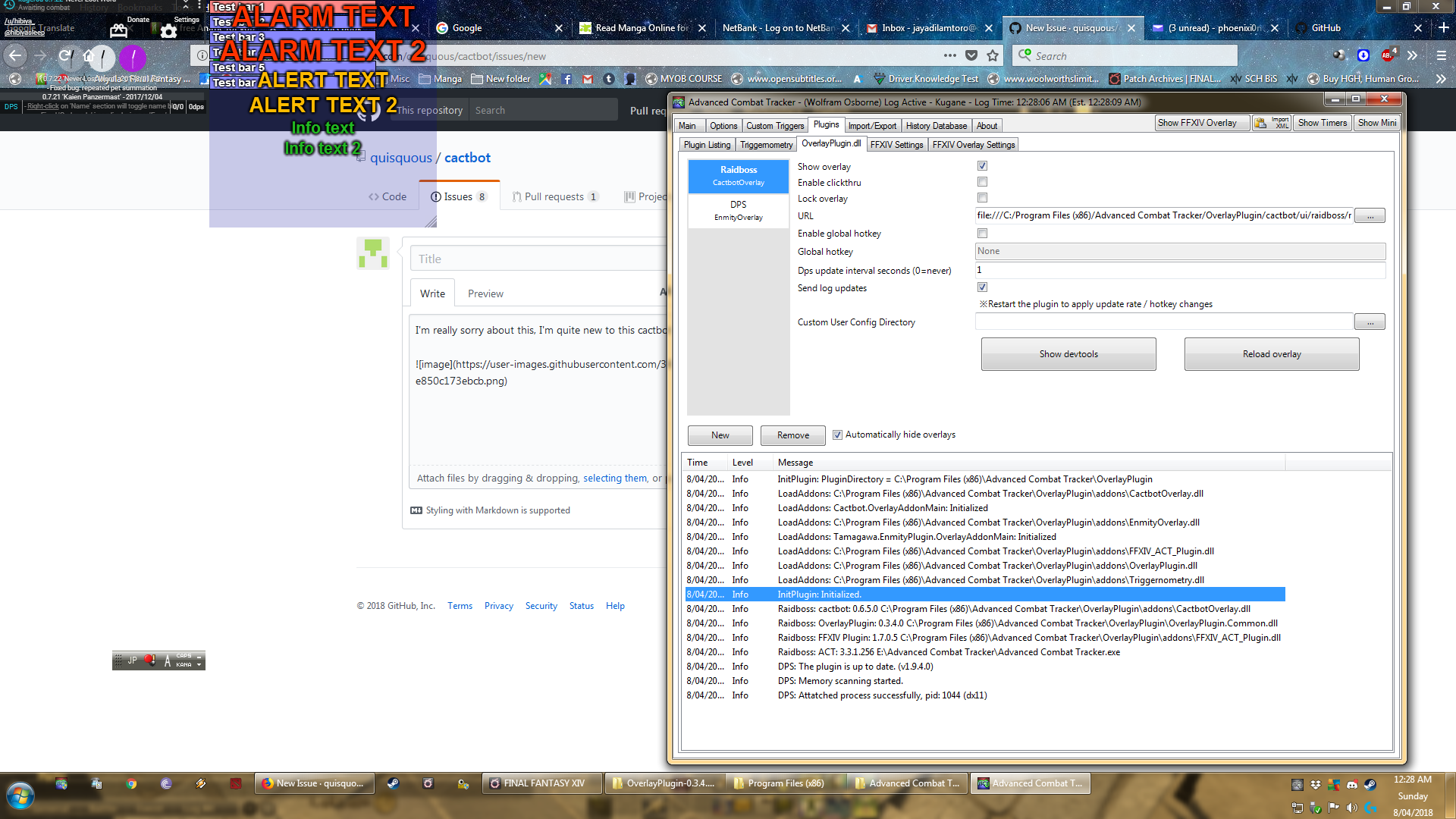 Cactbot not running · Issue #99 · quisquous/cactbot · GitHub