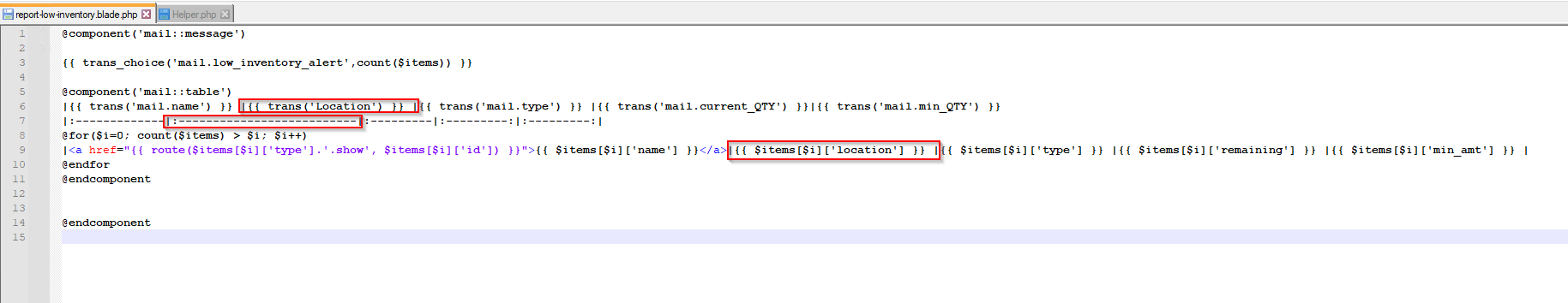 [Feature Request]: Add Locations or Company to low inventory alerts ...